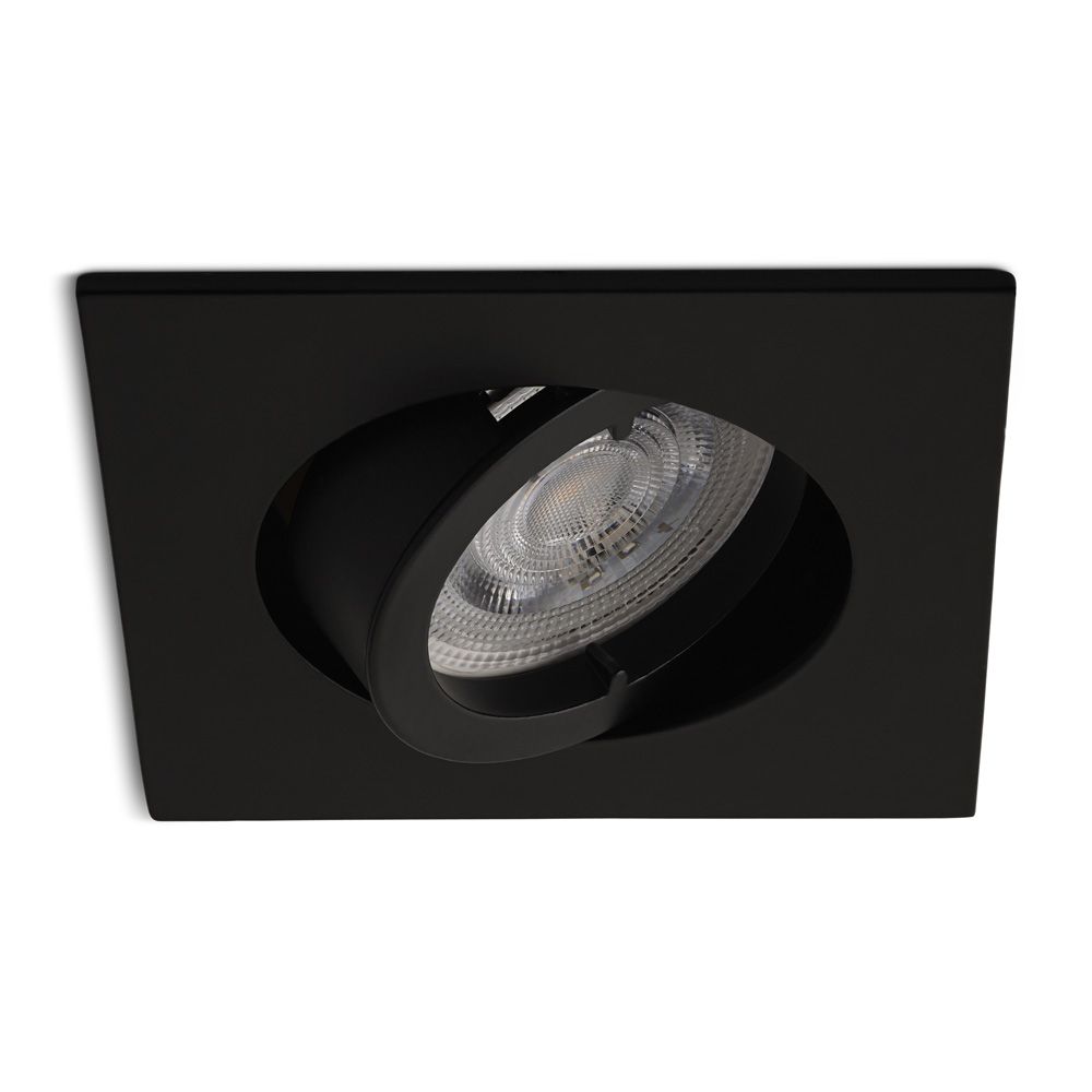 Komplettes Set LED-Spot Felice Schwarz mit GU10 Spots 4.2 Watt dimmbar ...